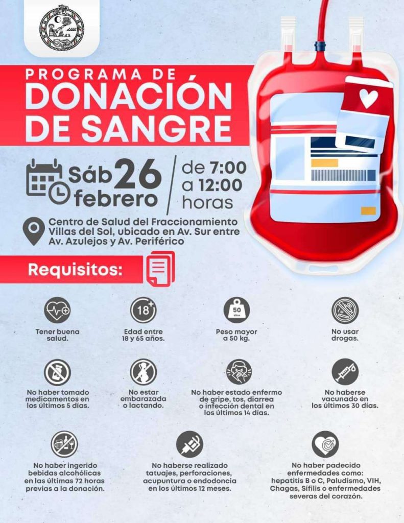 Programa de Donación de Sangre – H. Ayuntamiento de Playa del Carmen